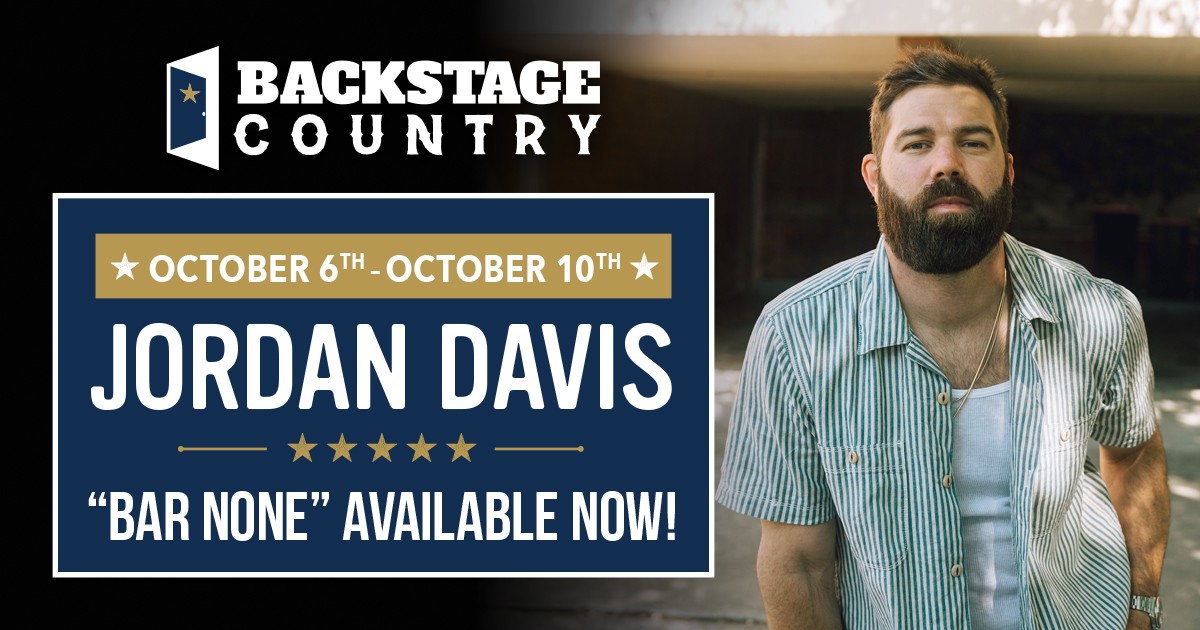 Backstage Country welcomes Jordan Davis back next week | 10/6-10/10